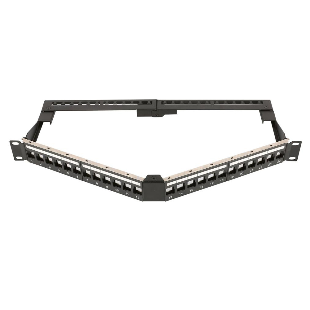 1U 24 Port UTP Angled Blank Patch Panel from China manufacturer ...